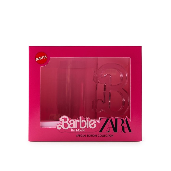 Zara | Kitchen | Zara Barbie The Movie Pink Glass Mug | Poshmark